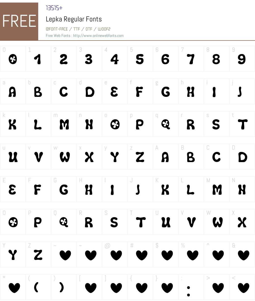 Lepka 1.000 Fonts Free Download - OnlineWebFonts.COM