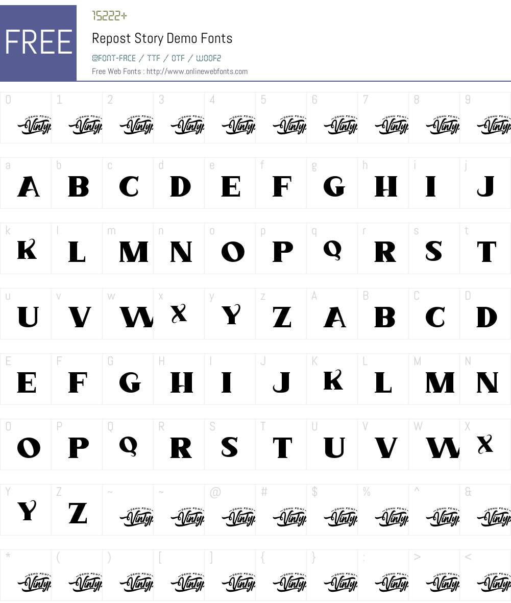 Repost Story Demo 1.002;Fontself Maker 3.5.7 Fonts Free Download ...