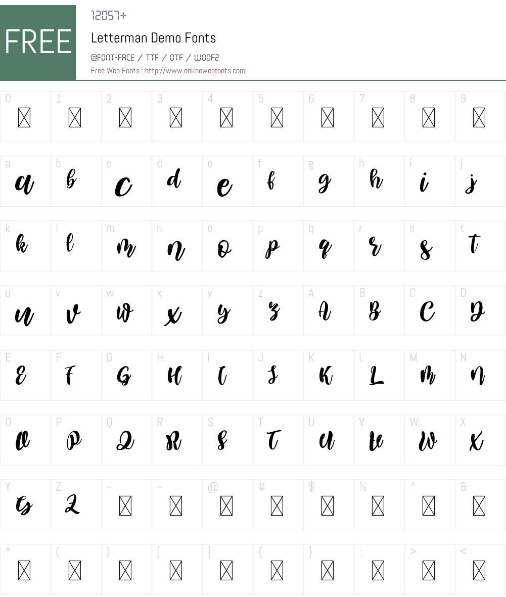 Letterman Demo 1.001;Fontself Maker 3.5.1 Fonts Free Download ...
