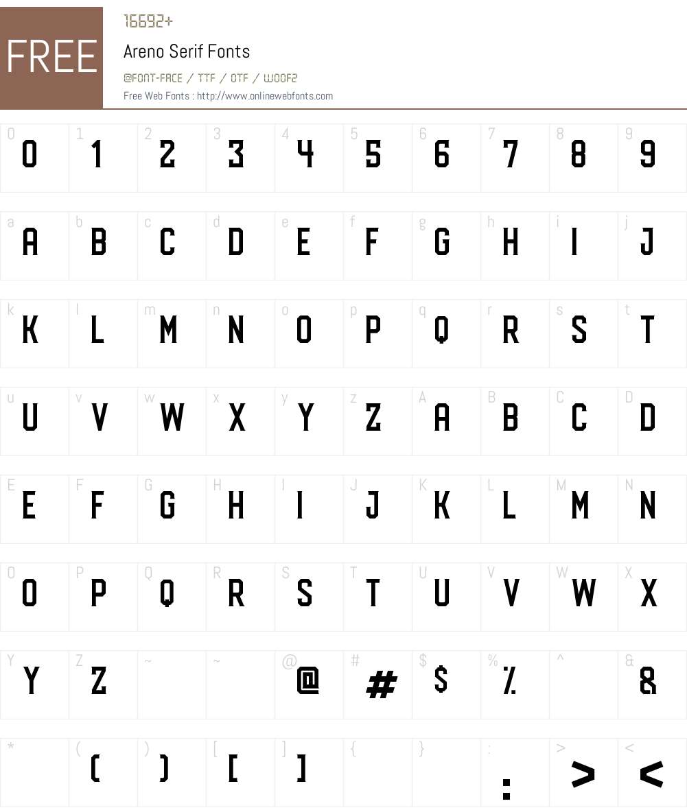 Areno Serif 1.001;Fontself Maker 1.1.1 Fonts Free Download ...