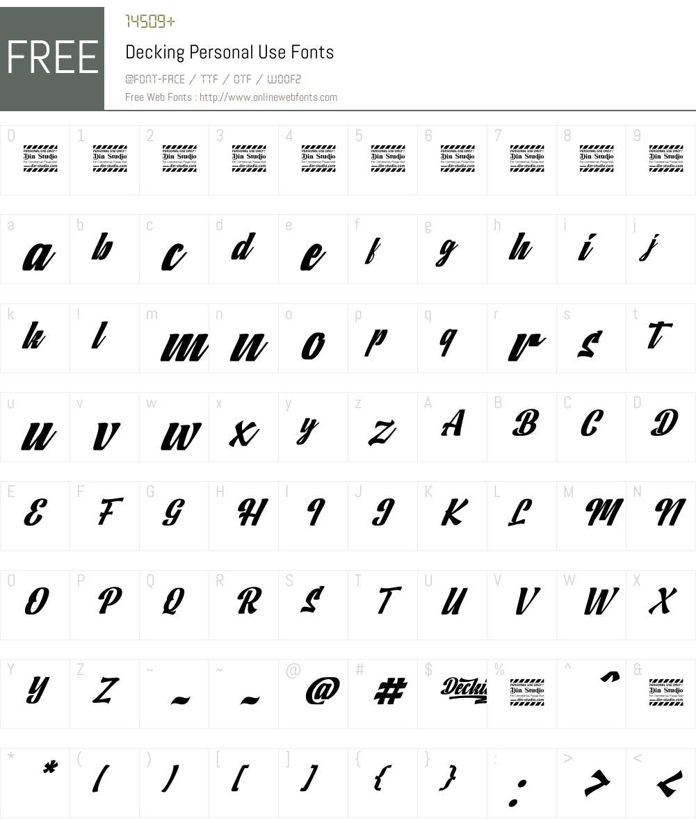 Decking Personal Use 1.00;November 7, 2022;FontCreator 13.0.0.2683 64 ...