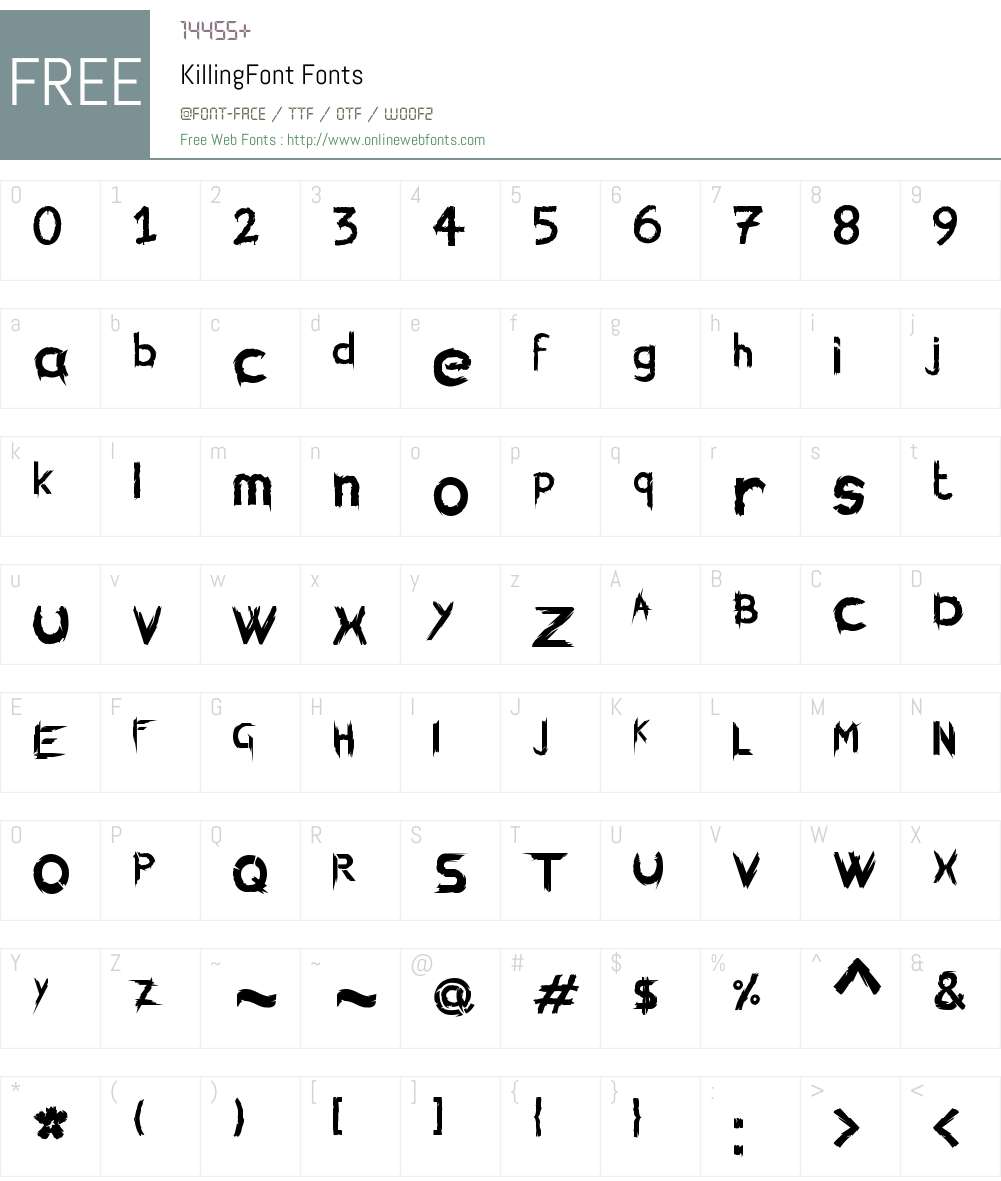 KillingFont 1.033;Fontself Maker 1.1.0 Fonts Free Download ...