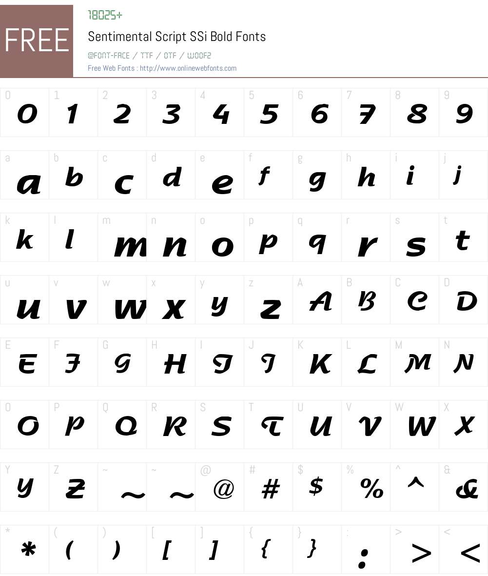 Sentimental Script SSi Bold 1.0 Fonts Free Download - OnlineWebFonts.COM