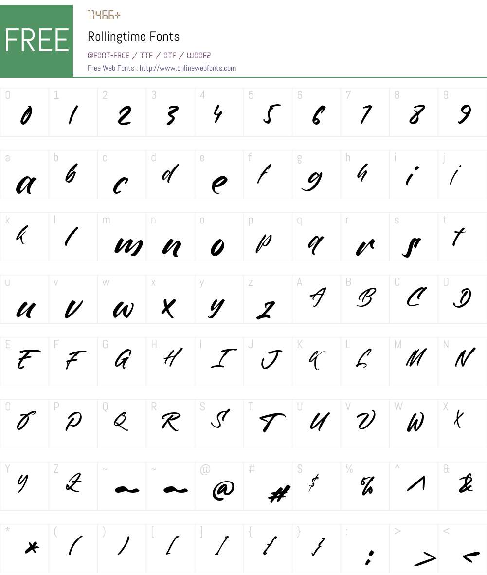 Rollingtime 1.000 Fonts Free Download - OnlineWebFonts.COM