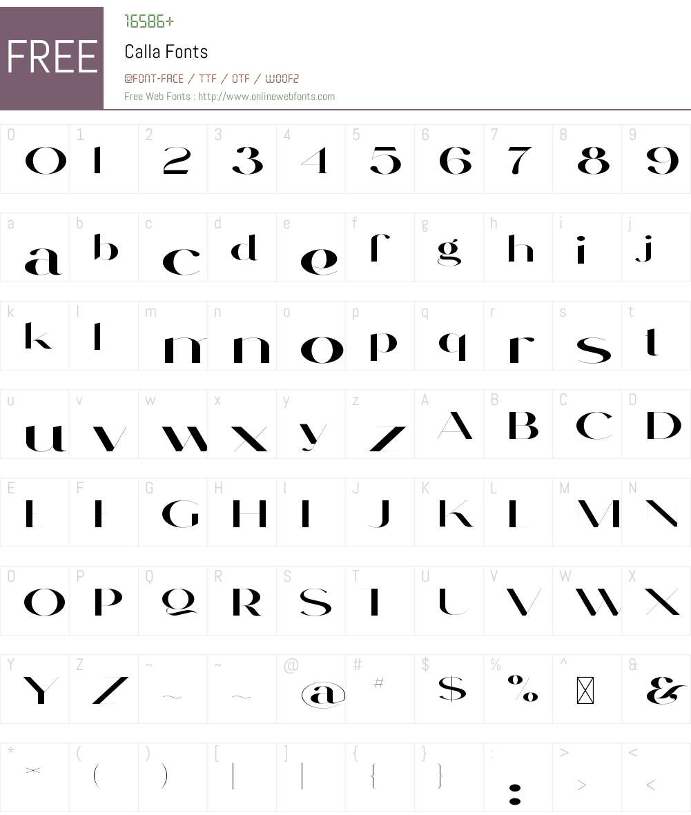 Calla 1.001;Fontself Maker 3.5.7 Fonts Free Download - OnlineWebFonts.COM