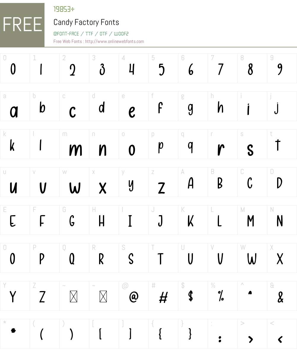 Candy Factory 1.002;Fontself Maker 3.5.8 Fonts Free Download ...