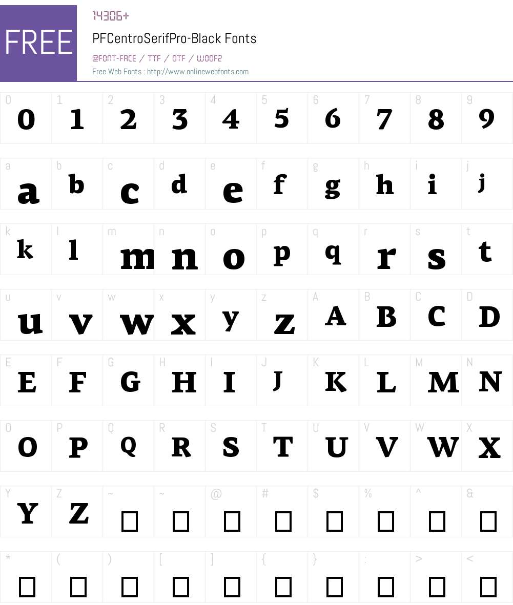 PF Centro Serif Pro Black 3.005 Fonts Free Download - OnlineWebFonts.COM