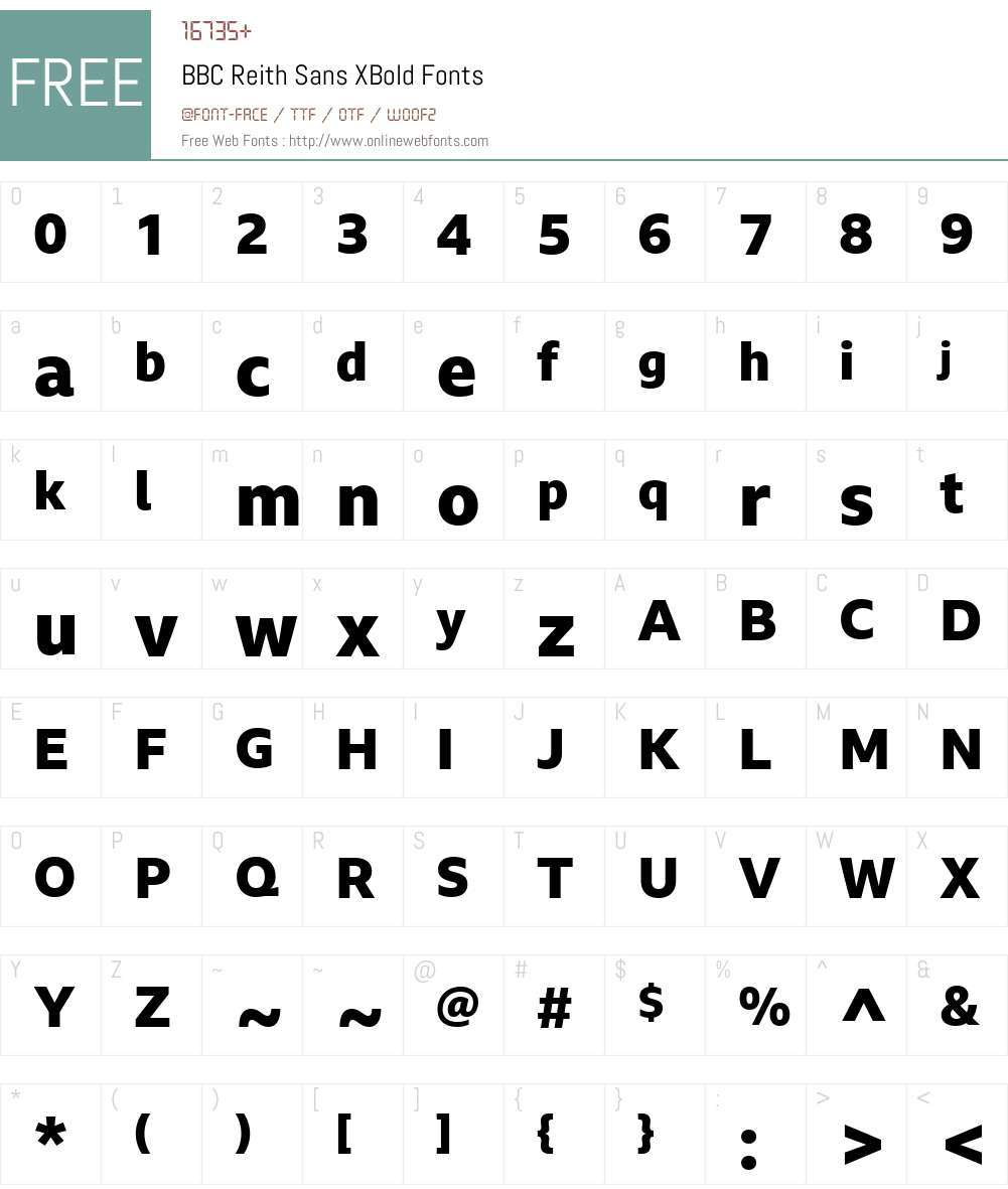 BBC Reith Sans XBold 2.300 Fonts Free Download - OnlineWebFonts.COM