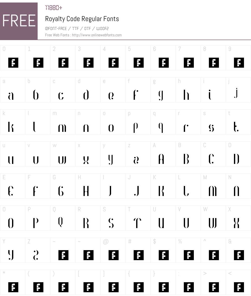 Royalty Code 1.0 Fonts Free Download - OnlineWebFonts.COM