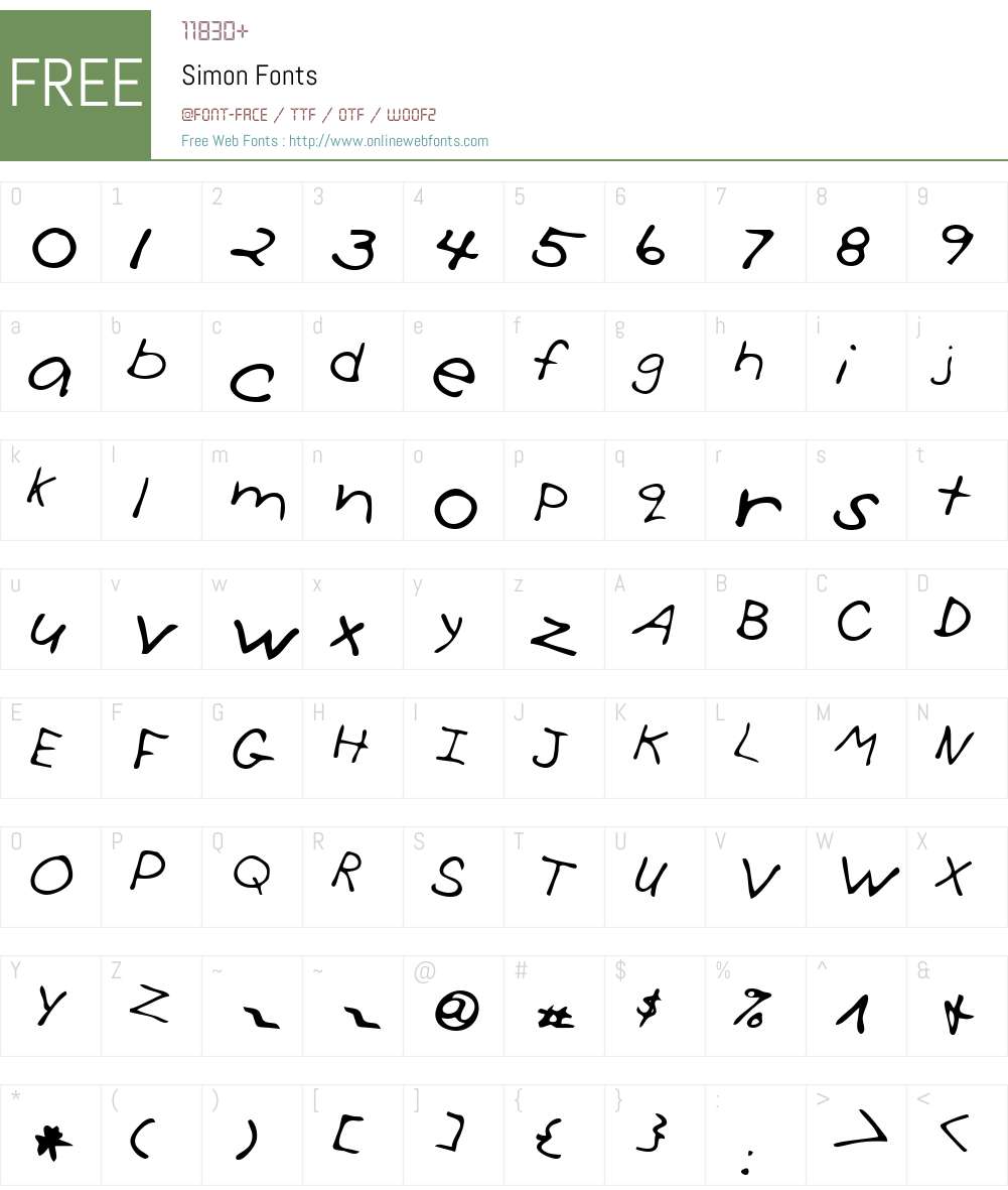 Simon 1.0 Fonts Free Download - OnlineWebFonts.COM