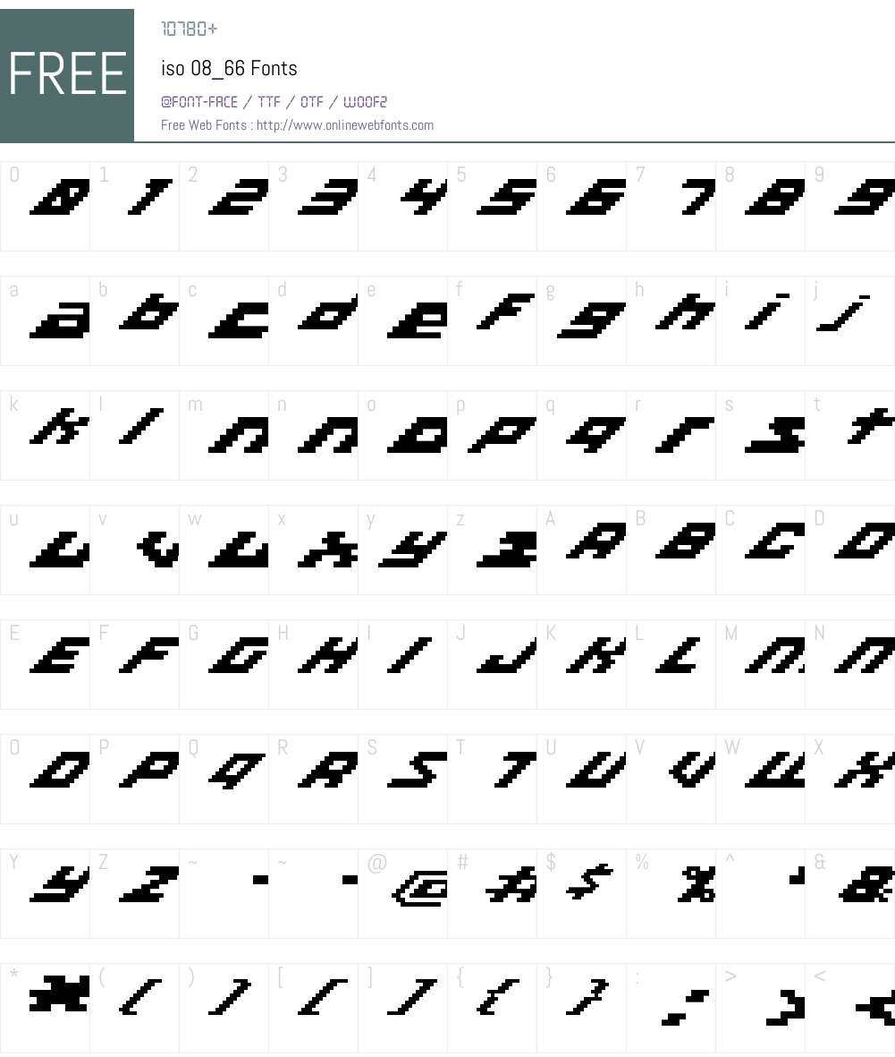 iso 08_66 2.012 Fonts Free Download - OnlineWebFonts.COM