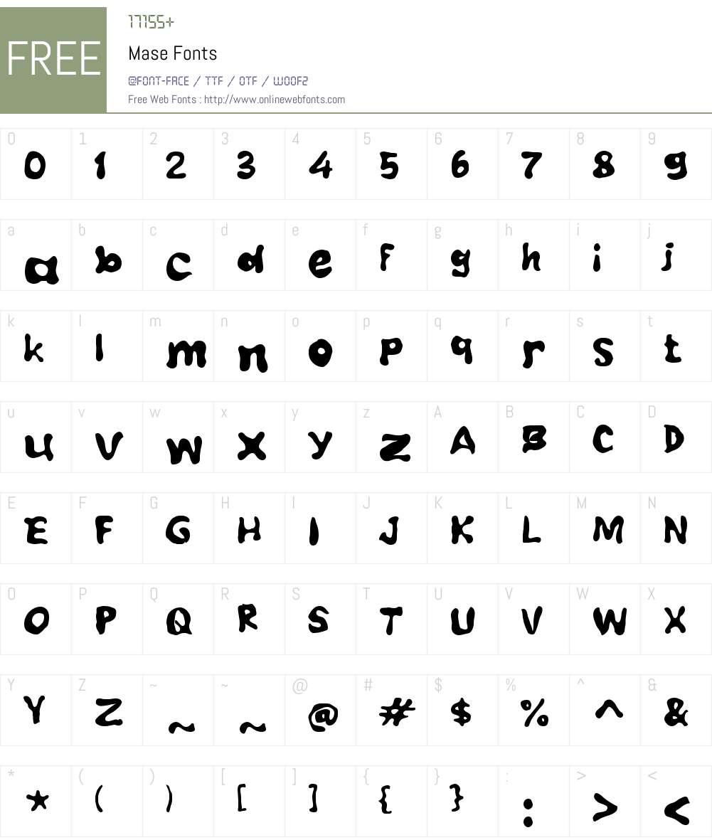 M Mase 001.000 Fonts Free Download - OnlineWebFonts.COM