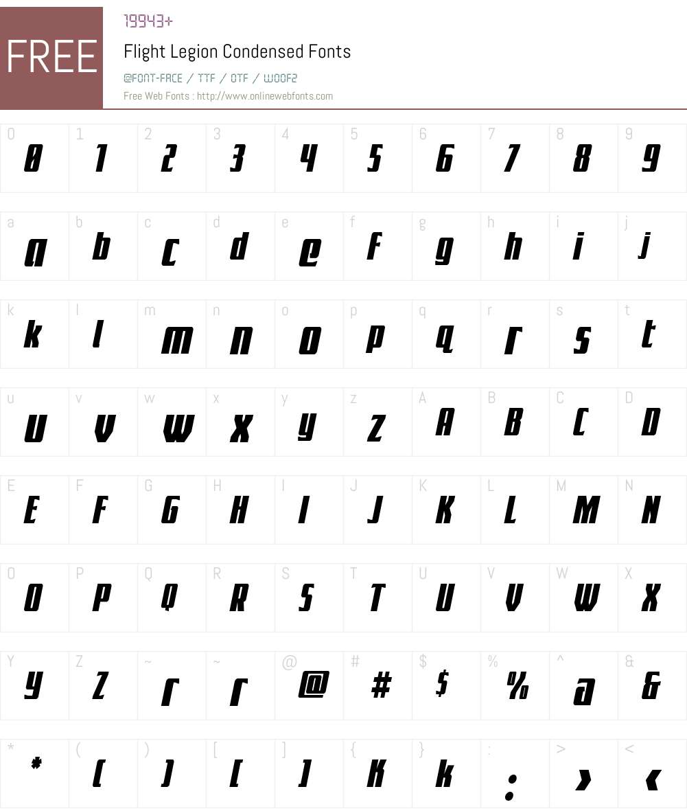 Flight Legion Condensed 1.0; 2023 Fonts Free Download - OnlineWebFonts.COM