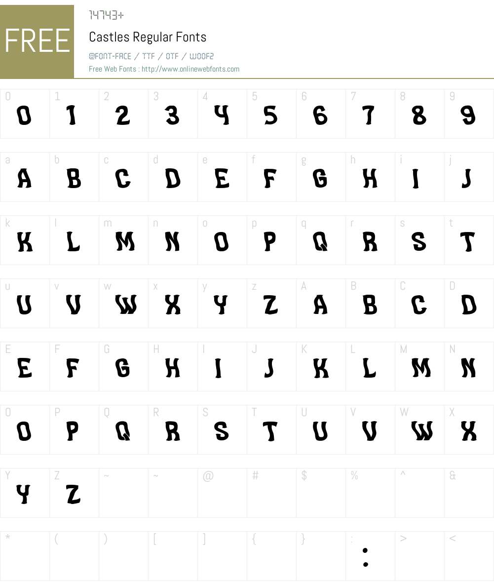 Castles 1.000 Fonts Free Download - OnlineWebFonts.COM