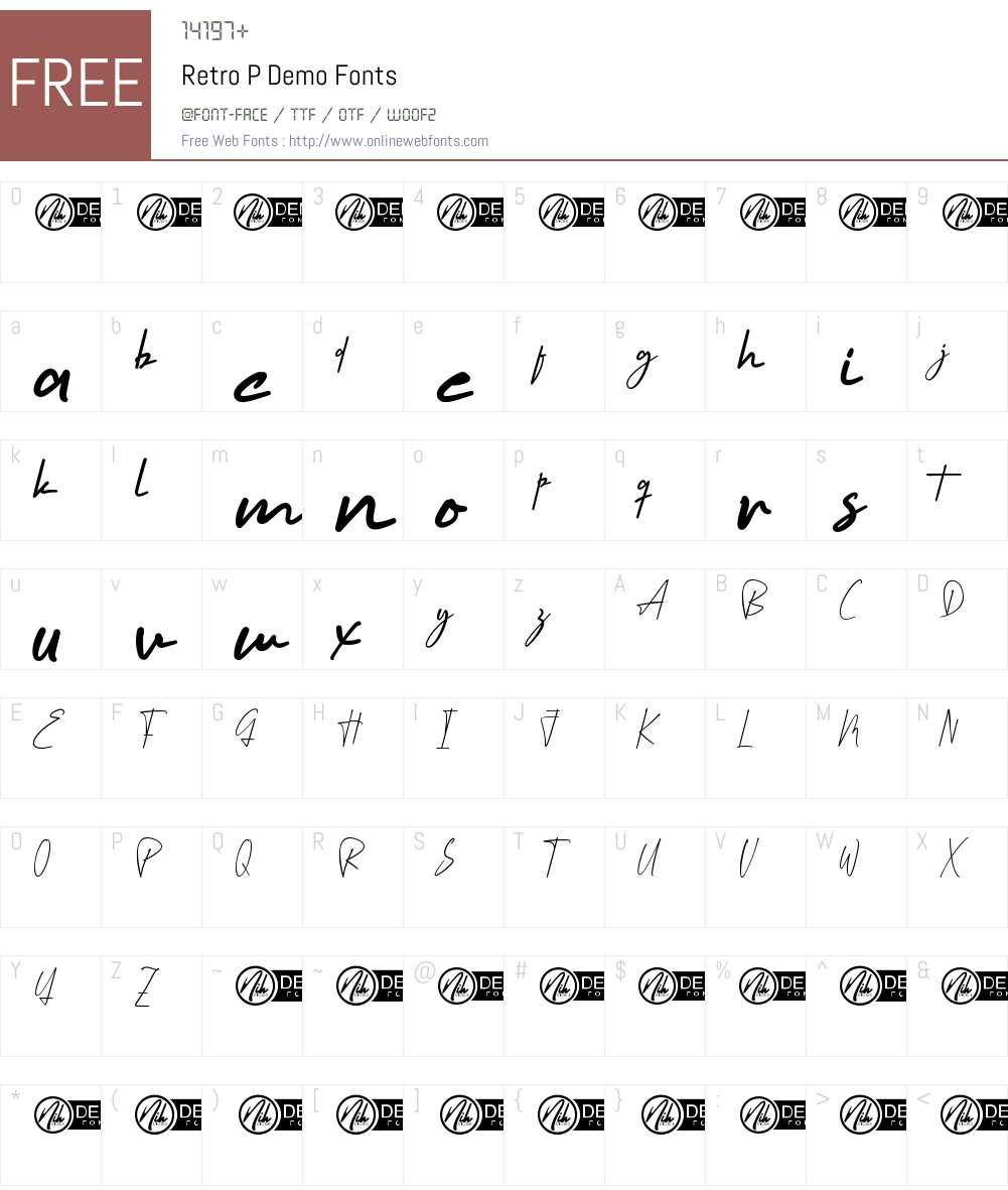 Retro P Demo 1.001;Fontself Maker 3.5.7 Fonts Free Download ...