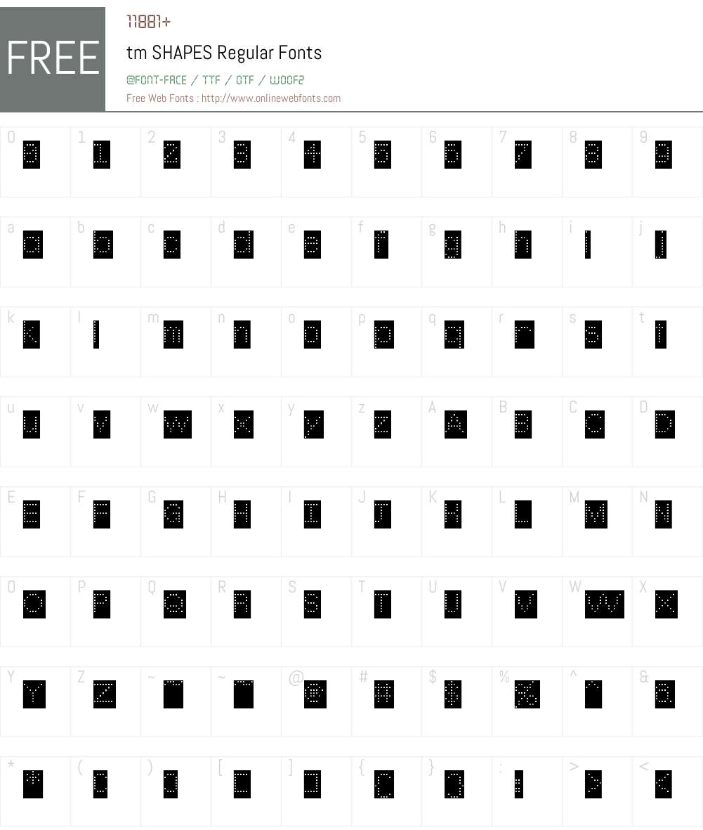tm SHAPES 1.0 Fonts Free Download - OnlineWebFonts.COM