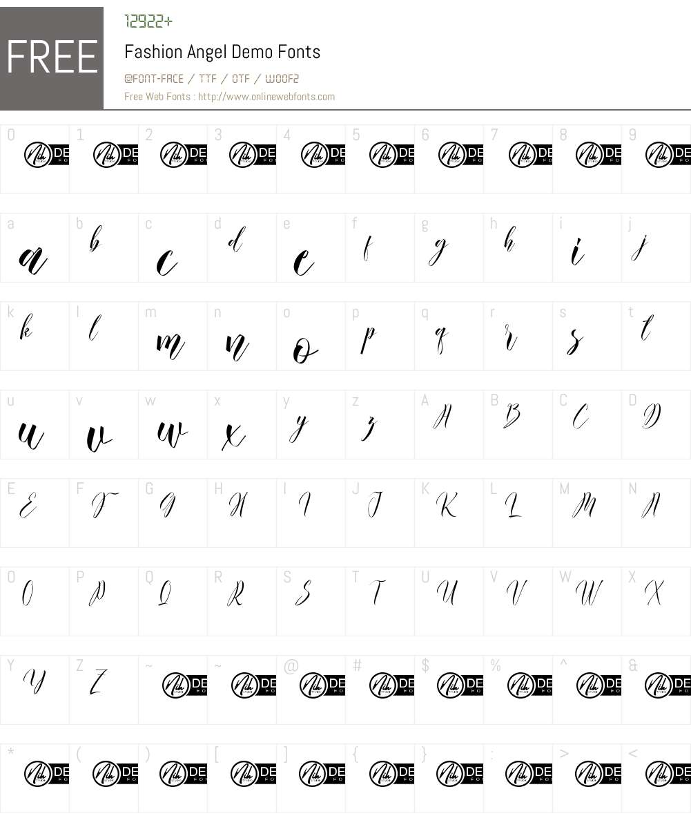 Fashion Angel Demo 1.001;Fontself Maker 3.5.7 Fonts Free Download ...