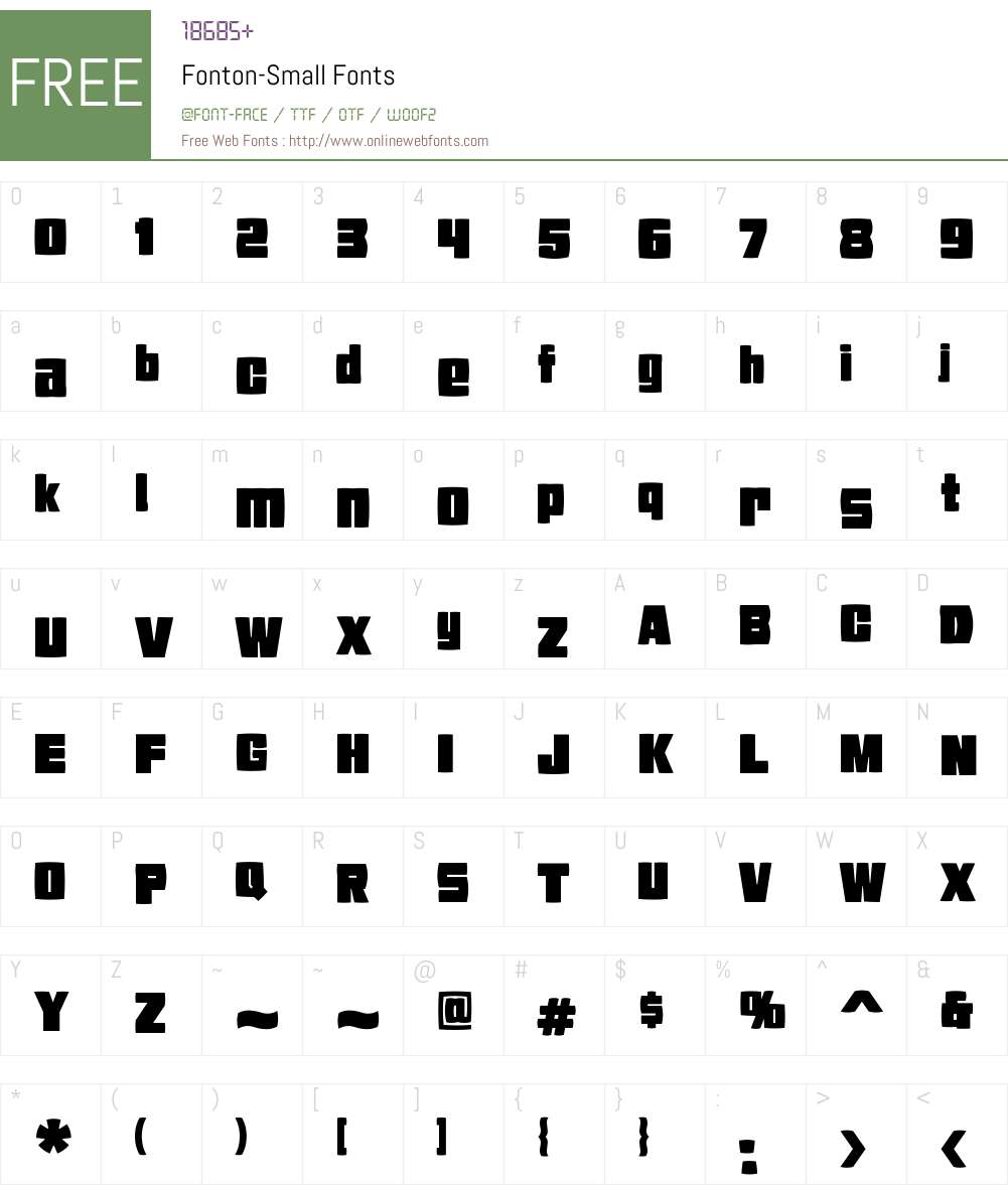 Fonton-Small 1.003;PS 001.003;hotconv 1.0.88;makeotf.lib2.5.64775 Fonts ...