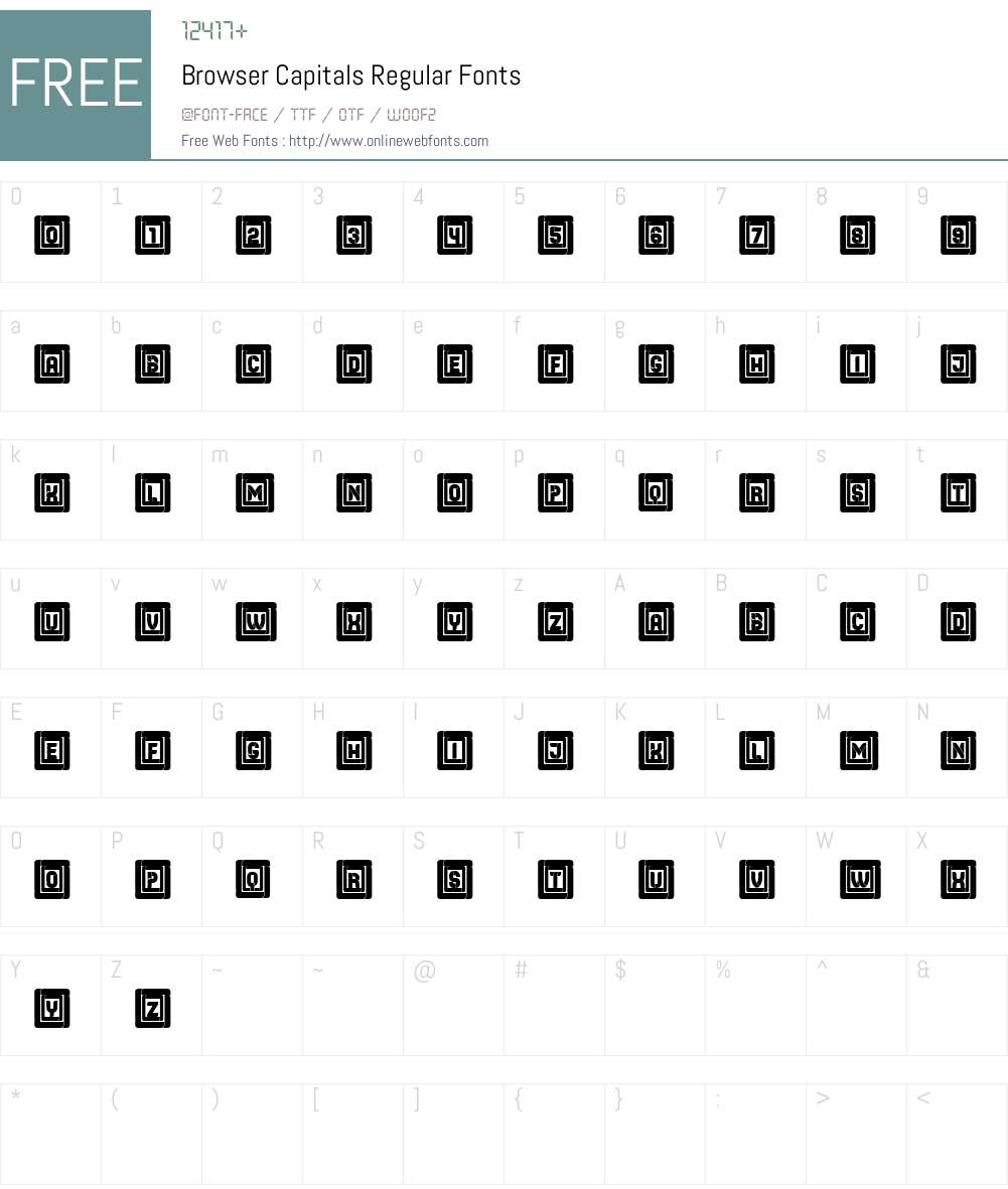 Browser Capitals Regular 1.000 Fonts Free Download - OnlineWebFonts.COM