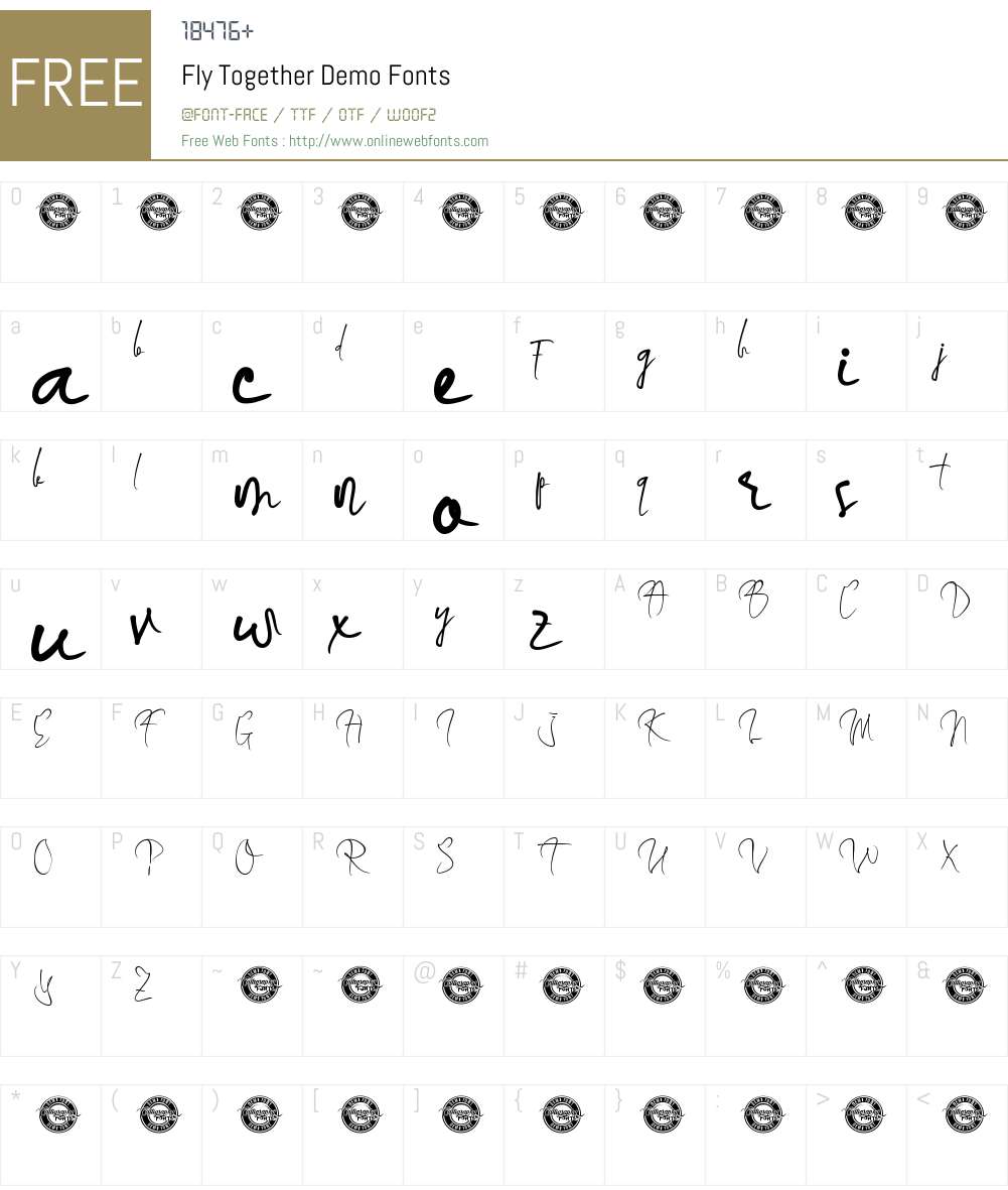 Fly Together Demo 1.002;Fontself Maker 3.5.7 Fonts Free Download ...