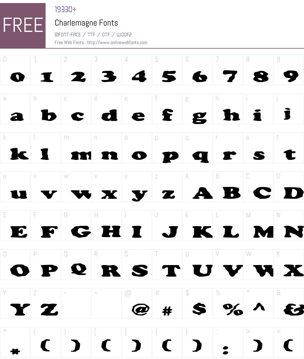 Charlemagne 1 Fonts Free Download - OnlineWebFonts.COM