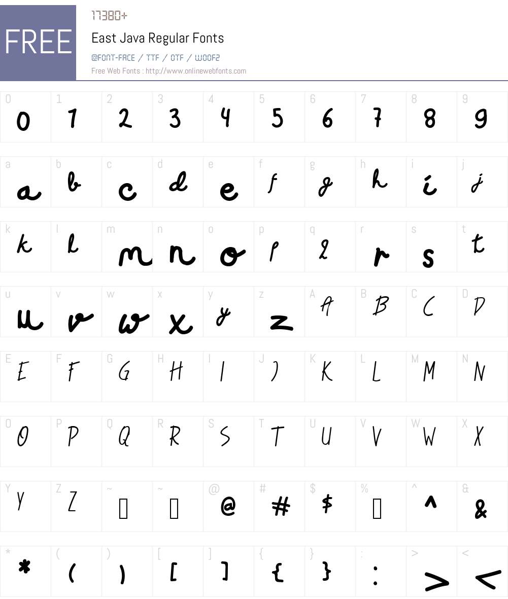 East Java 1.016;Fontself Maker 3.5.4 Fonts Free Download - OnlineWebFonts.COM