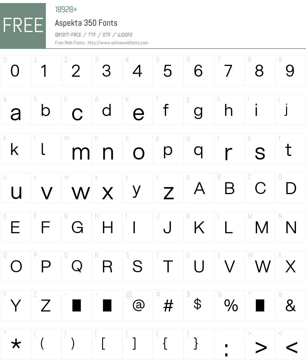 Aspekta 350 2.000 Fonts Free Download - OnlineWebFonts.COM