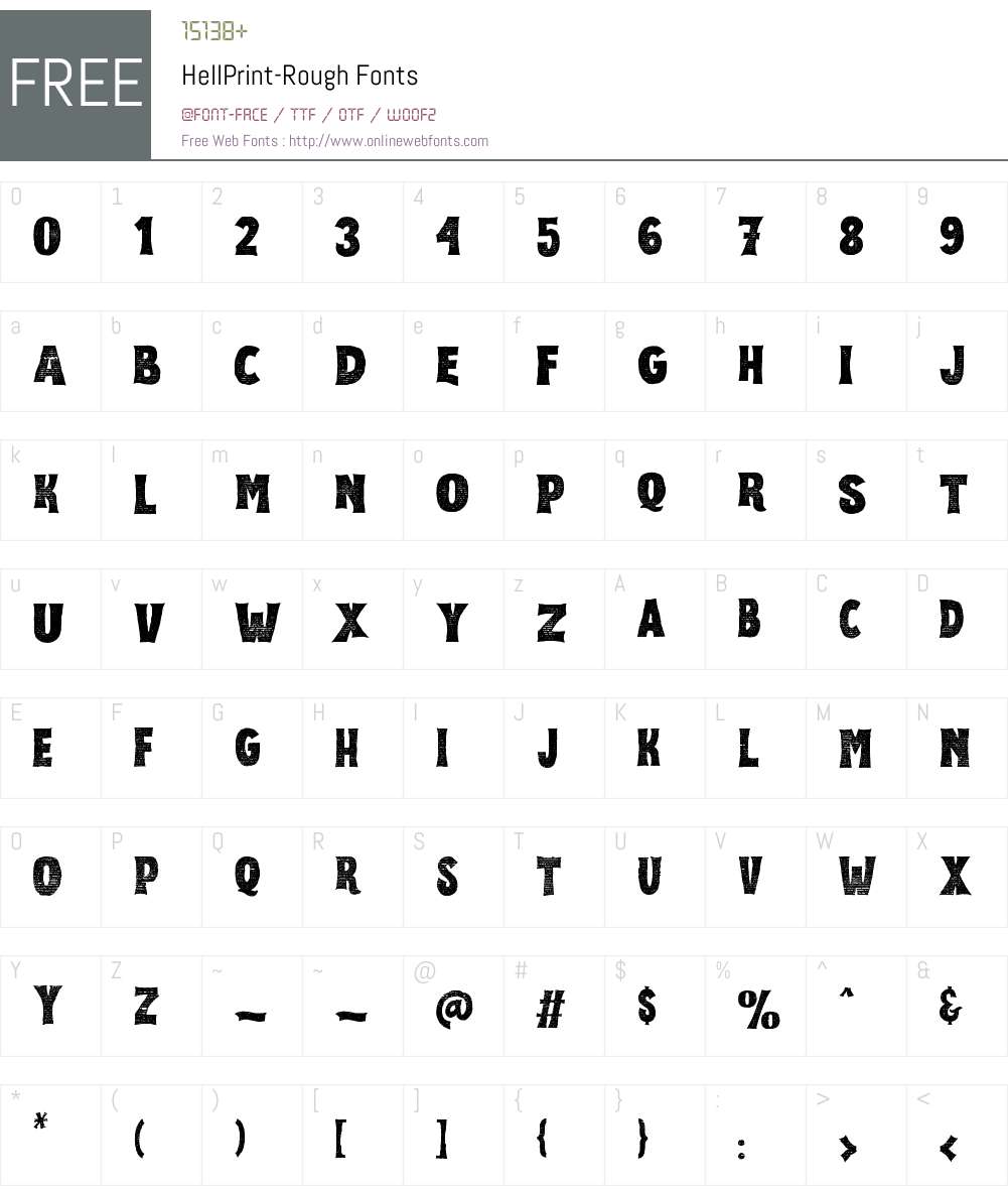 Hell Print 1.000;PS 001.001;hotconv 1.0.56 Fonts Free Download ...