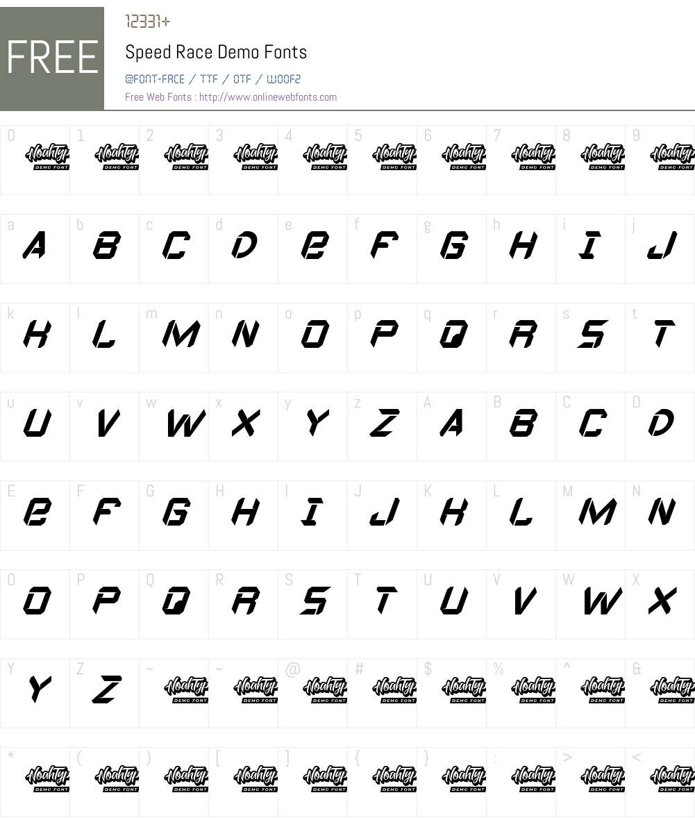 Speed Race Demo 1.005;Fontself Maker 3.5.7 Fonts Free Download ...