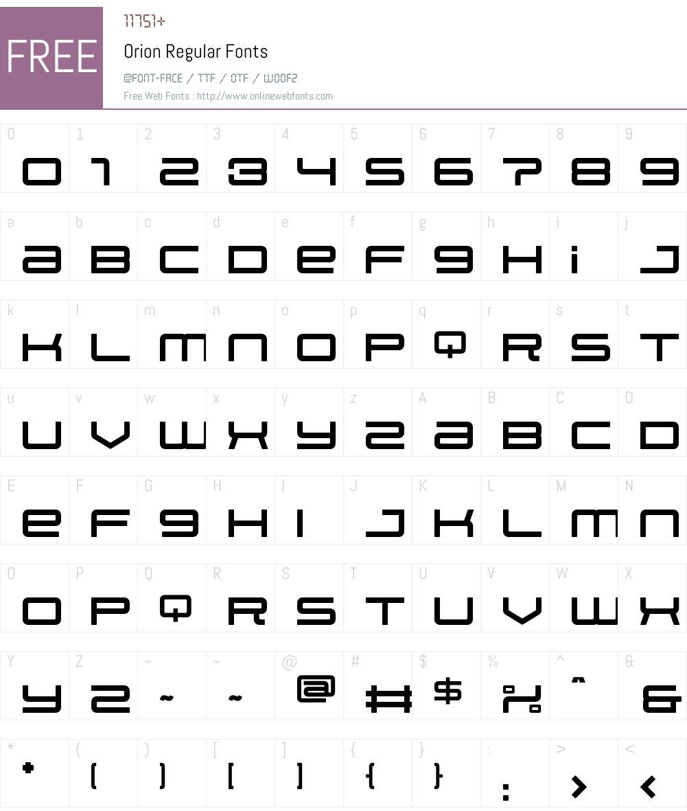 Orion 1.000;FEAKit 1.0 Fonts Free Download - OnlineWebFonts.COM