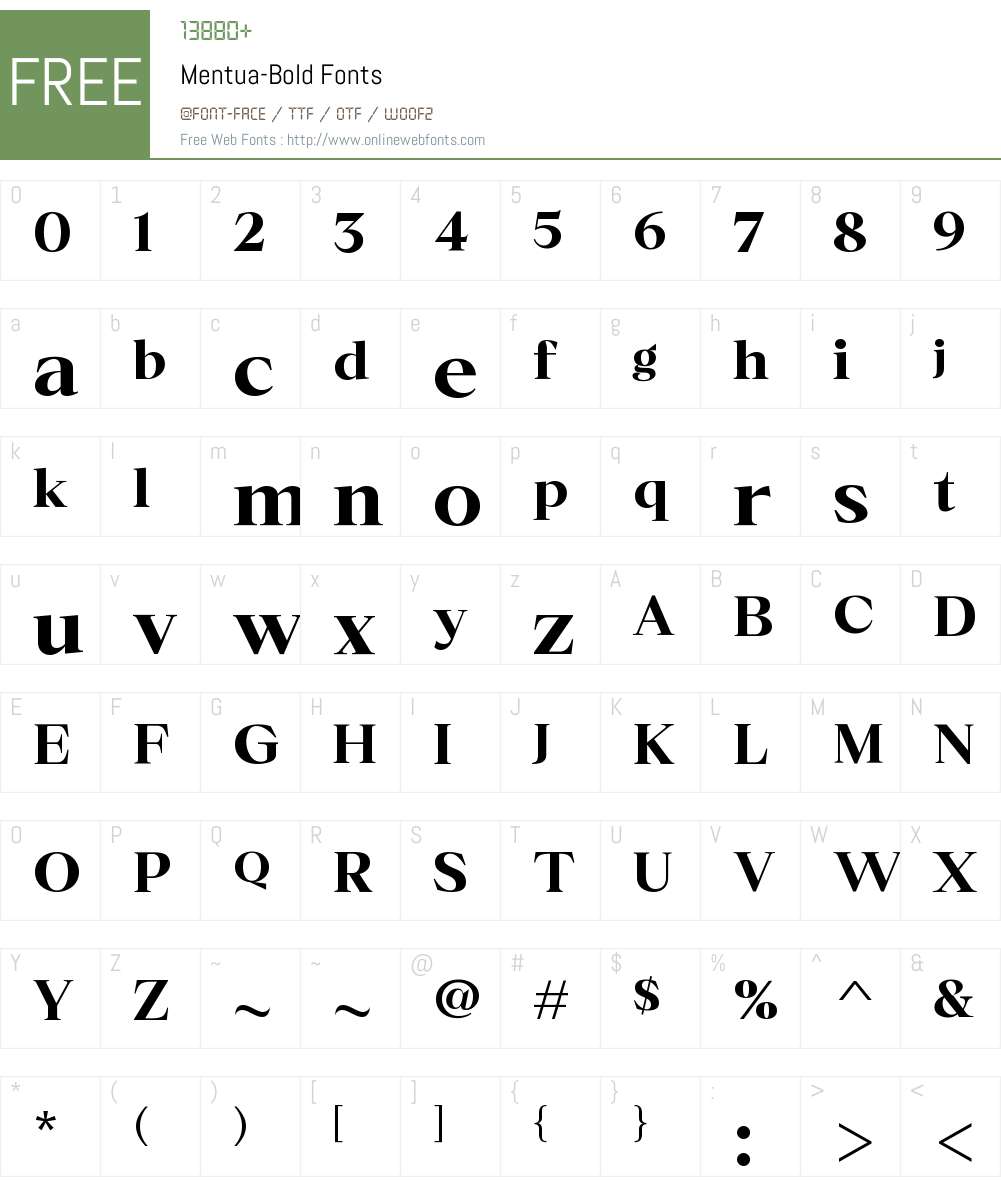 Mentua 1.000 Fonts Free Download - OnlineWebFonts.COM
