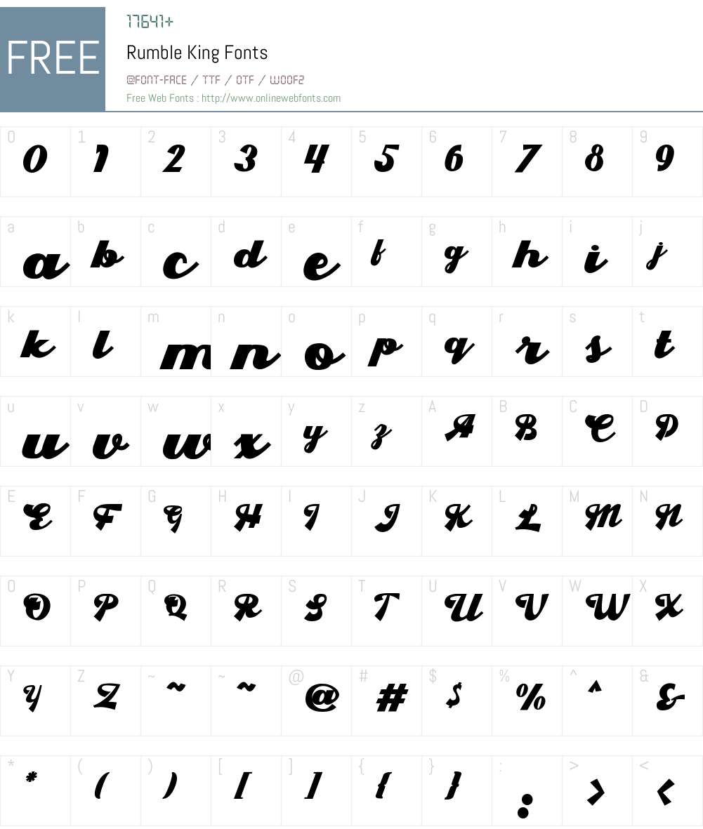 Rumble King 1.003;Fontself Maker 3.5.7 Fonts Free Download ...