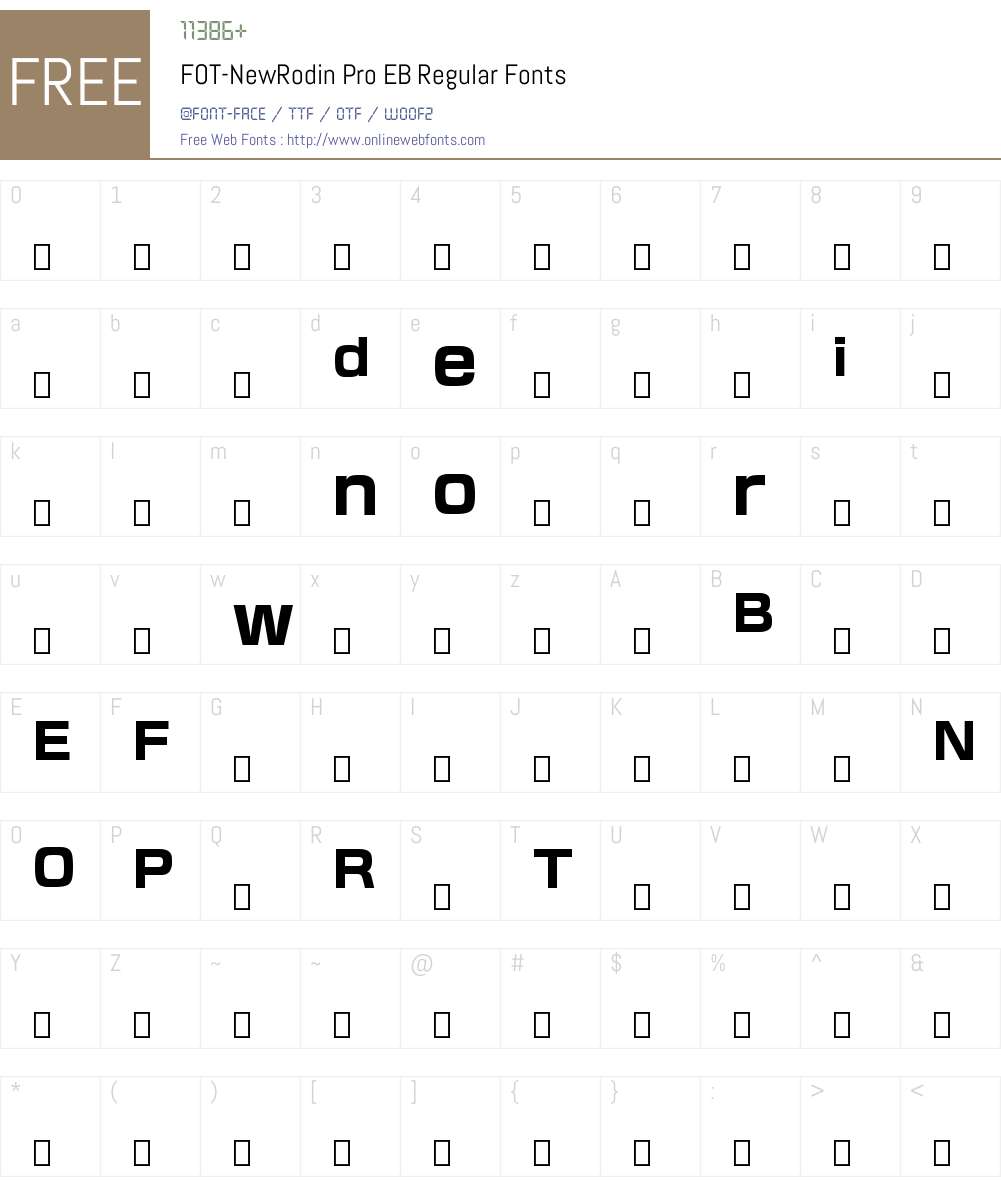 FOT-NewRodin Pro EB h Fonts Free Download - OnlineWebFonts.COM