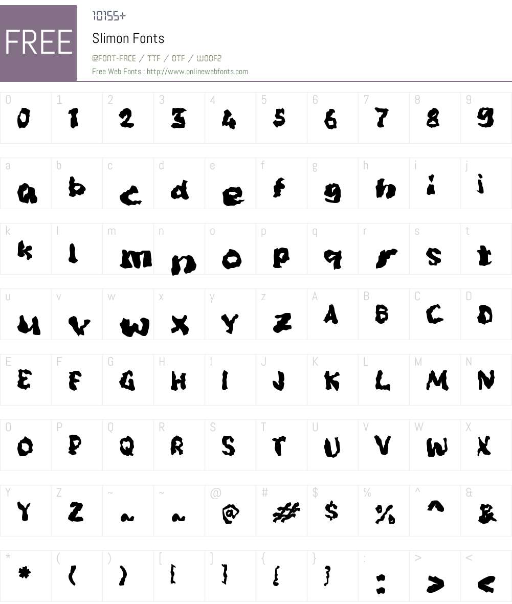 Slimon 001.000 Fonts Free Download - OnlineWebFonts.COM
