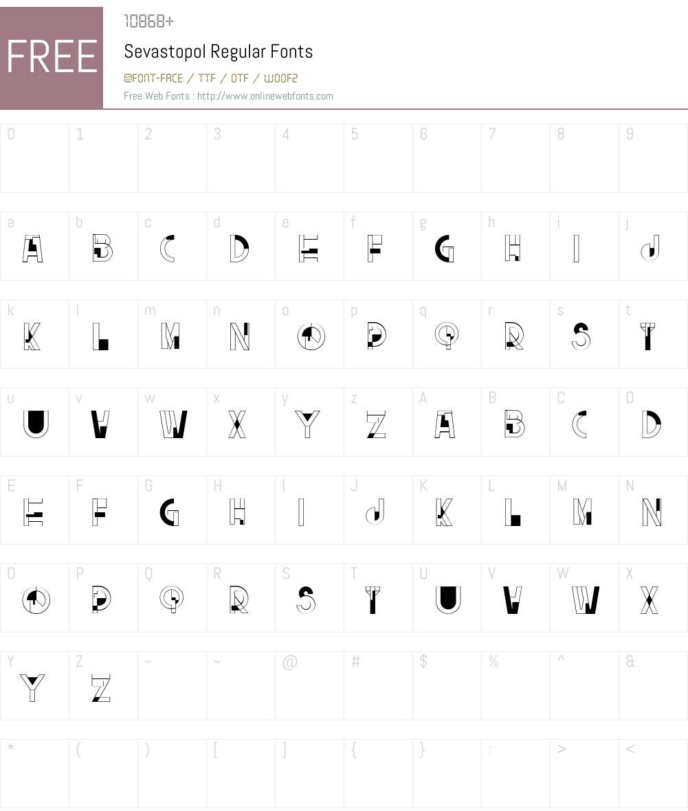Sevastopol Regular 1.000 Fonts Free Download - OnlineWebFonts.COM