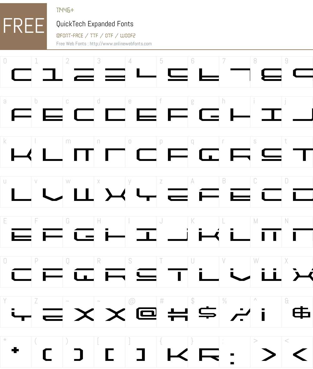 QuickTech Expanded 3.0; 2019 Fonts Free Download - OnlineWebFonts.COM