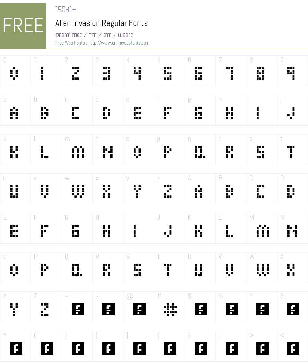Alien Invasion Regular 1.0 Fonts Free Download - OnlineWebFonts.COM
