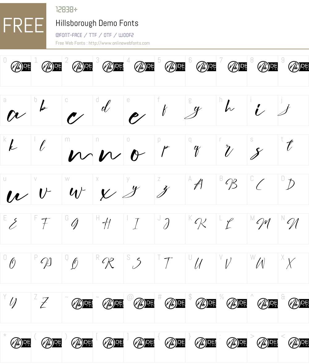 Hillsborough Demo 1.003;Fontself Maker 3.5.7 Fonts Free Download ...