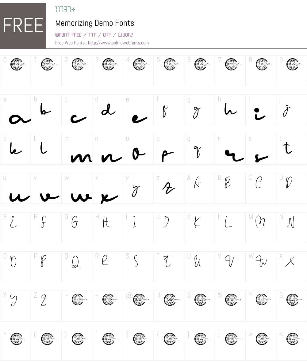 Memorizing Demo 1.002;Fontself Maker 3.5.7 Fonts Free Download ...