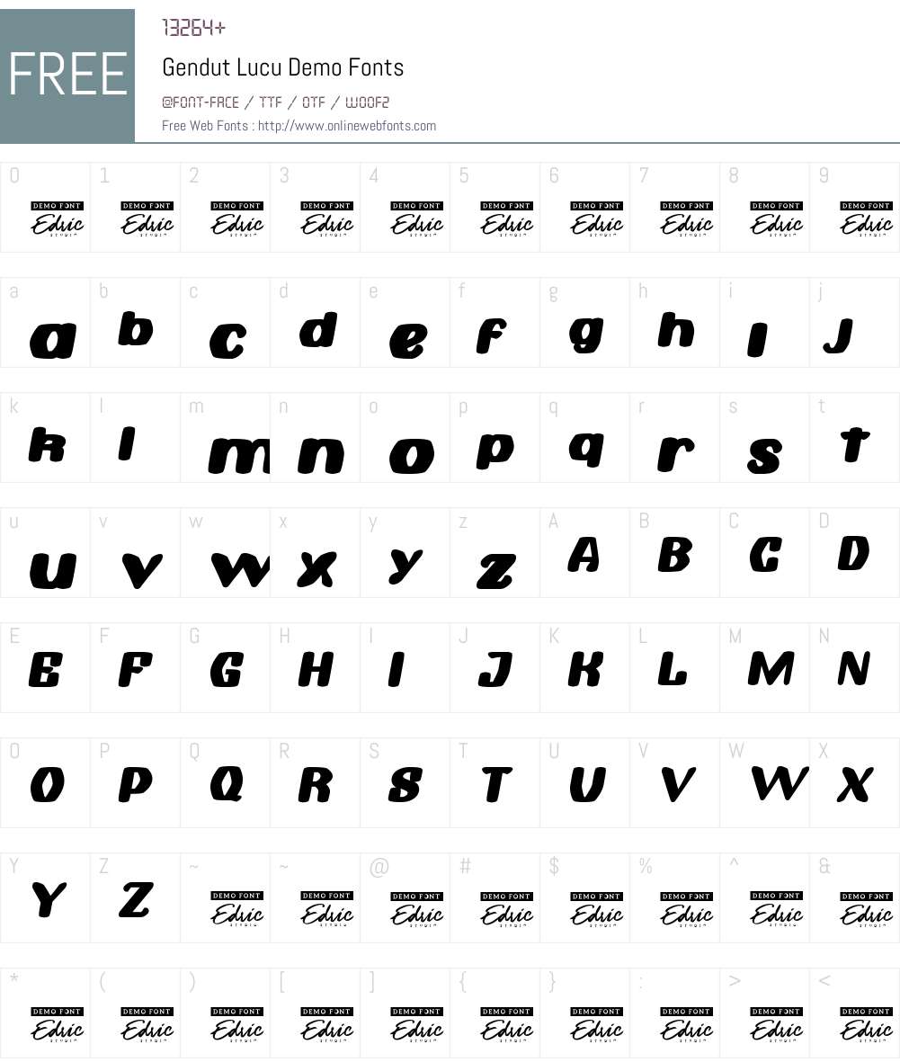 Gendut Lucu Demo 1.001;Fontself Maker 3.5.7 Fonts Free Download ...