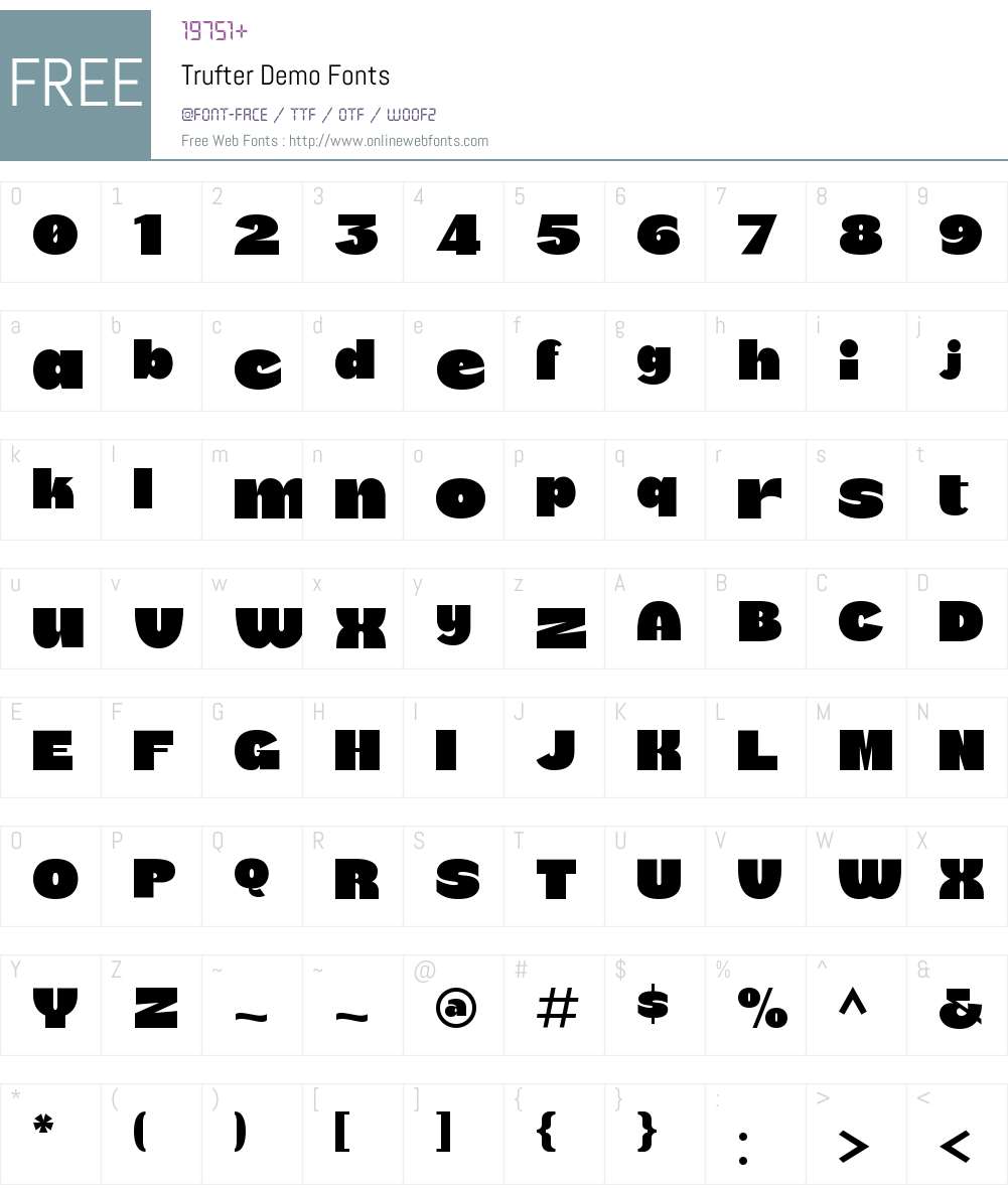 Trufter Demo 1.002;Fontself Maker 3.5.9 Fonts Free Download - OnlineWebFonts.COM