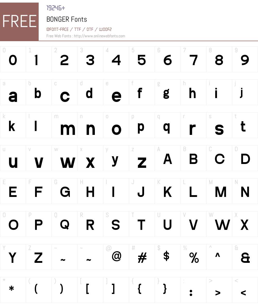 BONGER 1.003;Fontself Maker 3.5.8 Fonts Free Download - OnlineWebFonts.COM