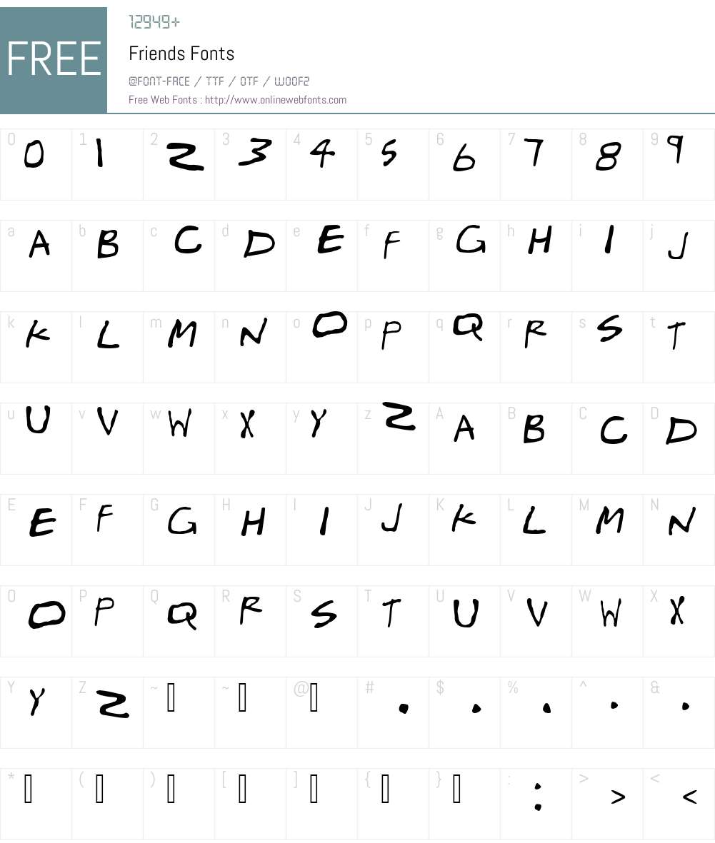 Friends 1.0 Fonts Free Download - OnlineWebFonts.COM