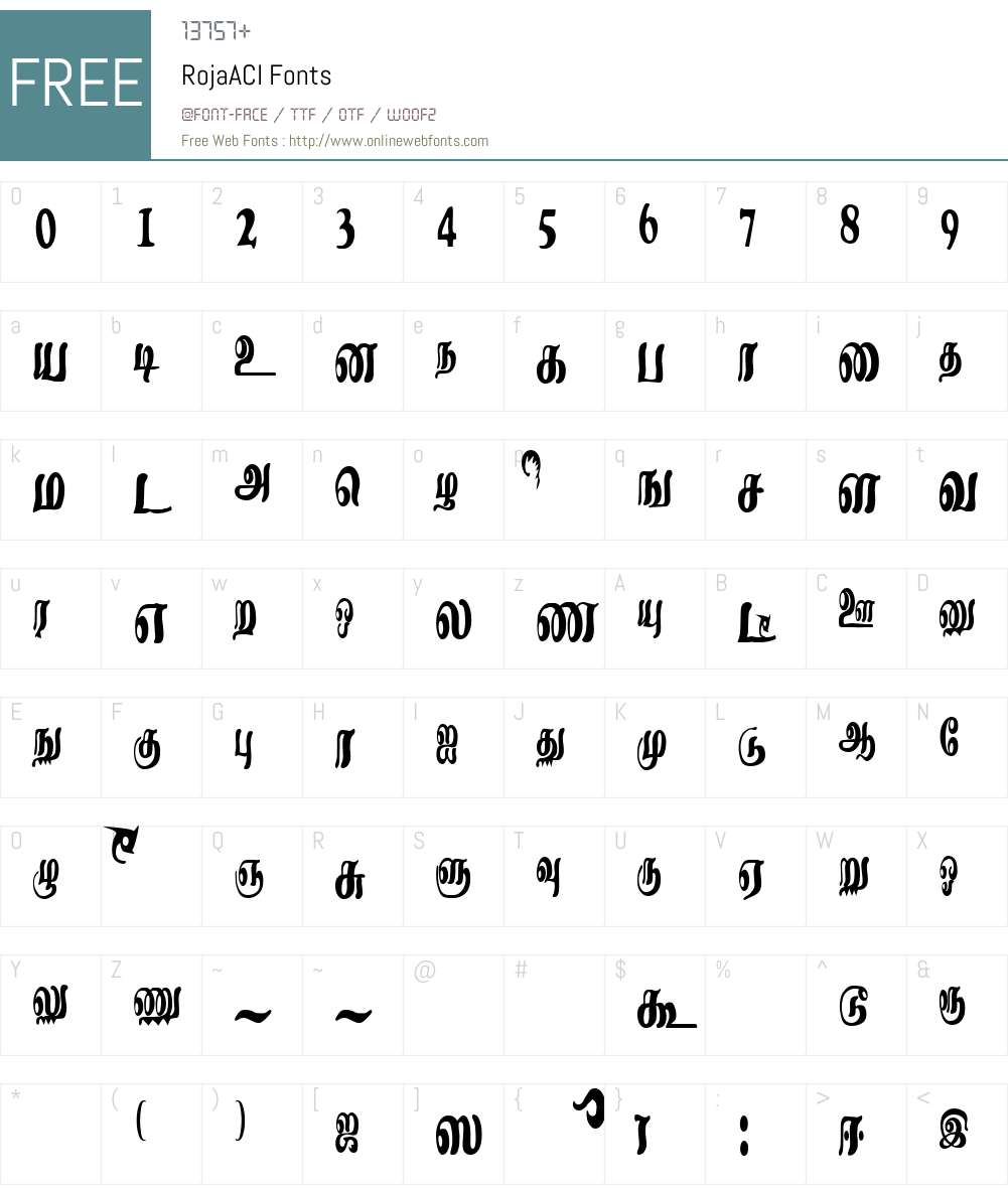 Roja 1.0 Fri Nov 13 10:54:29 1998 Fonts Free Download - OnlineWebFonts.COM