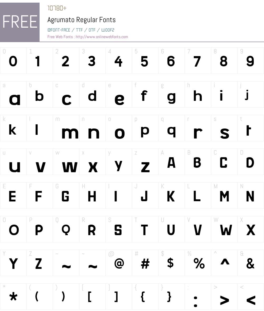 Agrumato 1.000 Fonts Free Download - OnlineWebFonts.COM