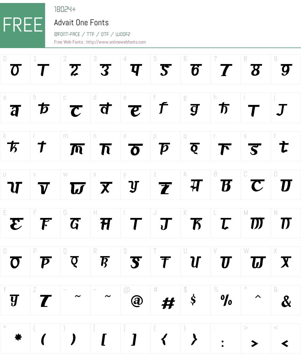 Advait One 1.002;Fontself Maker 3.5.8 Fonts Free Download ...