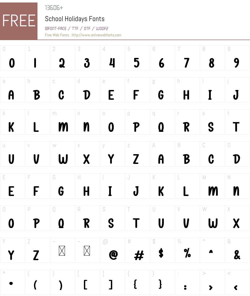 School Holidays 1.004;Fontself Maker 3.5.8 Fonts Free Download ...