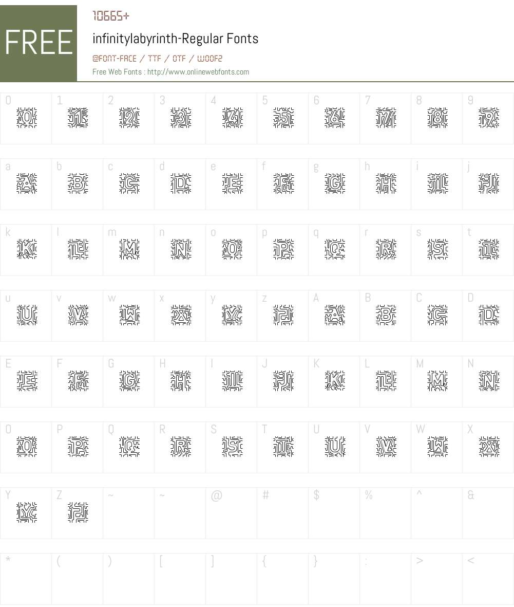 infinity labyrinth 1.000 Fonts Free Download - OnlineWebFonts.COM