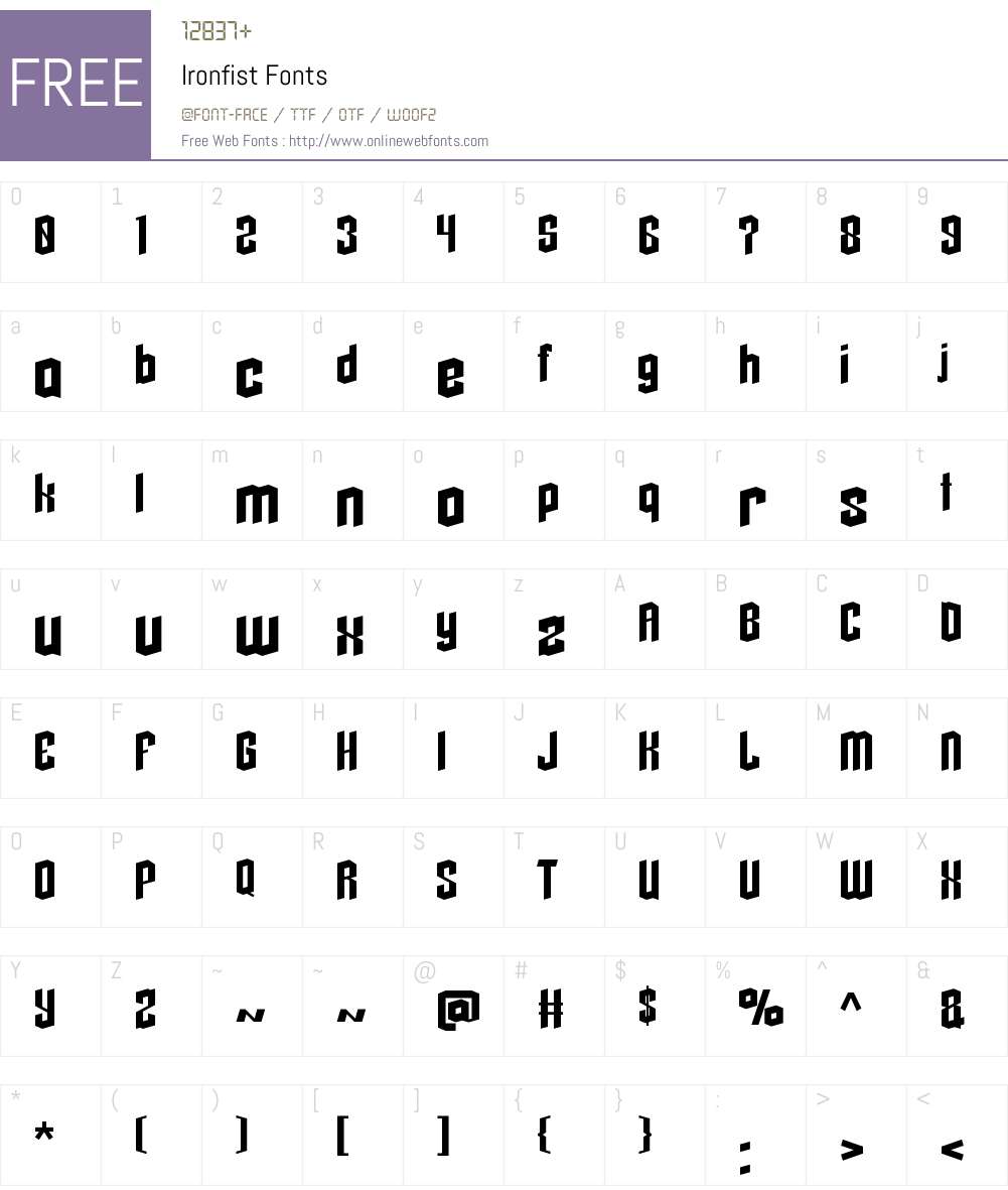 Ironfist 1.001;Fontself Maker 3.5.9 Fonts Free Download ...