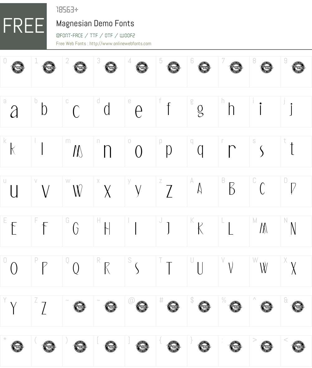 Magnesian Demo 1.001;Fontself Maker 3.5.7 Fonts Free Download ...